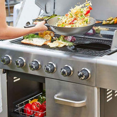 OUTBACK Jupiter BBQ Gas Grill Stainless Steel 6 Burner with adaptor – X ...